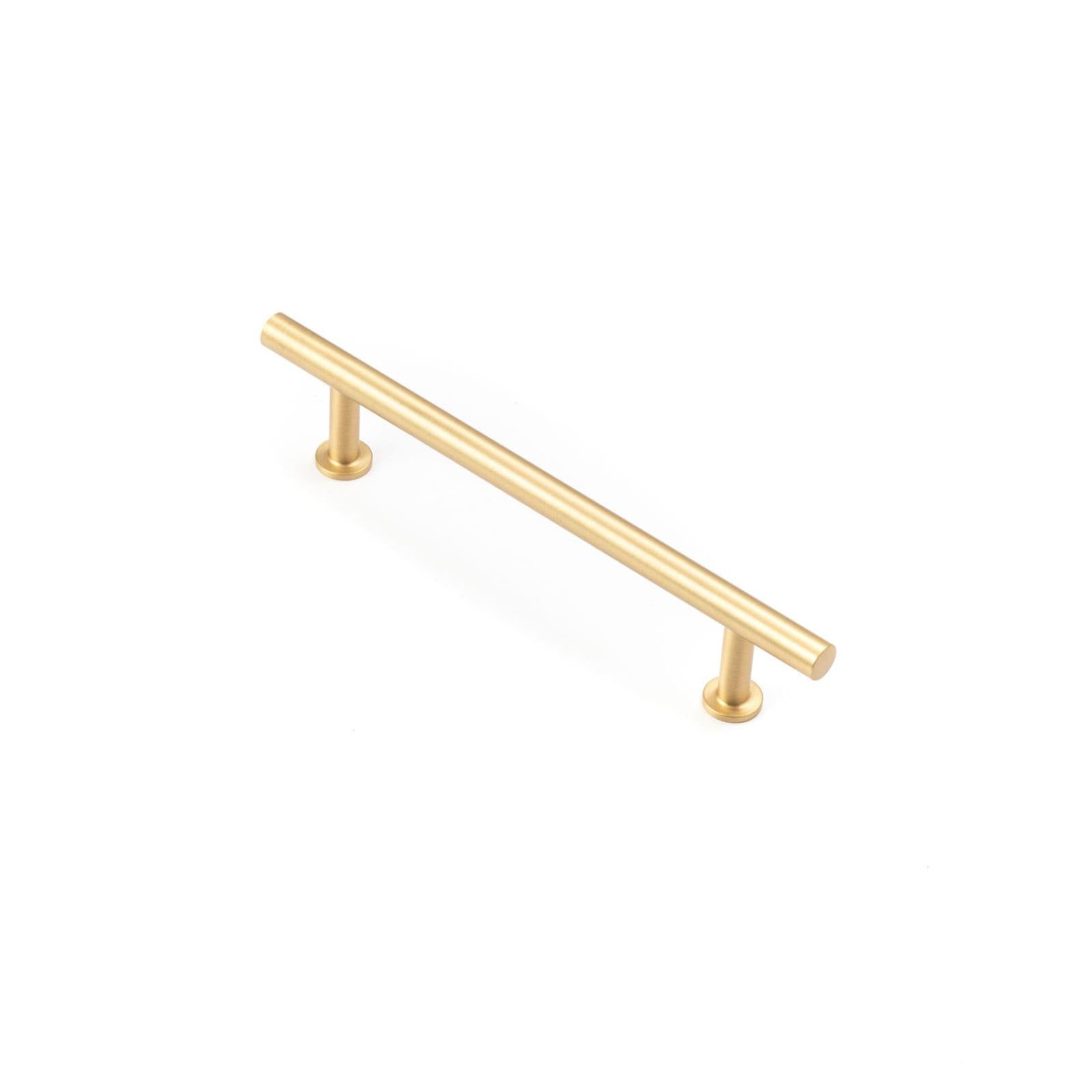 Strand 128mm Solid Brass Handle, Satin Brass – Schots Home Emporium