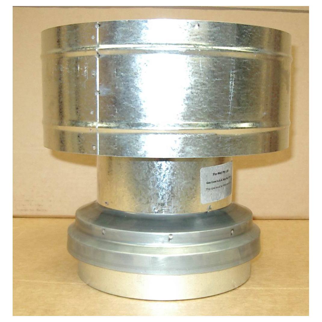 6 Inch Galvanised Gas Cowl w/Twin Skin (150mm) – Schots Home Emporium
