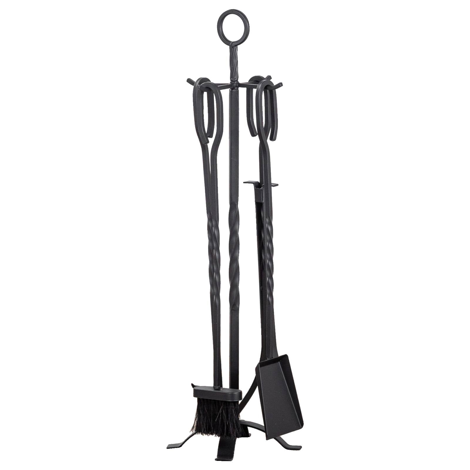 Fenley 5-Pce 21x81cm Fire Tools, Black – Schots Home Emporium