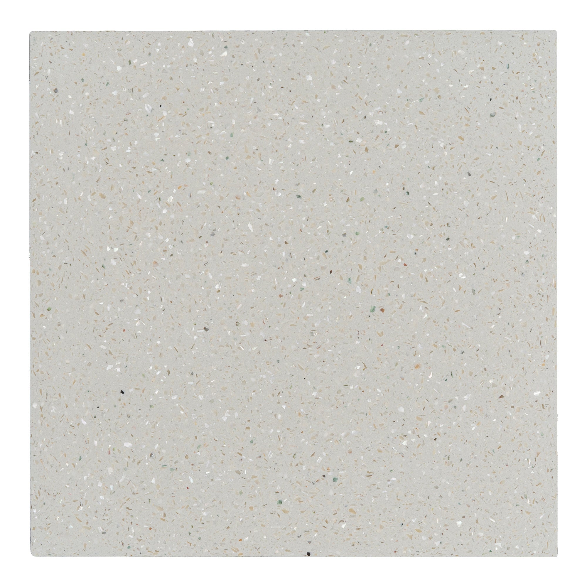 Plain Terrazzo 20x20x1.6 Encaustic Tile with Mother Pearl, Beige ...