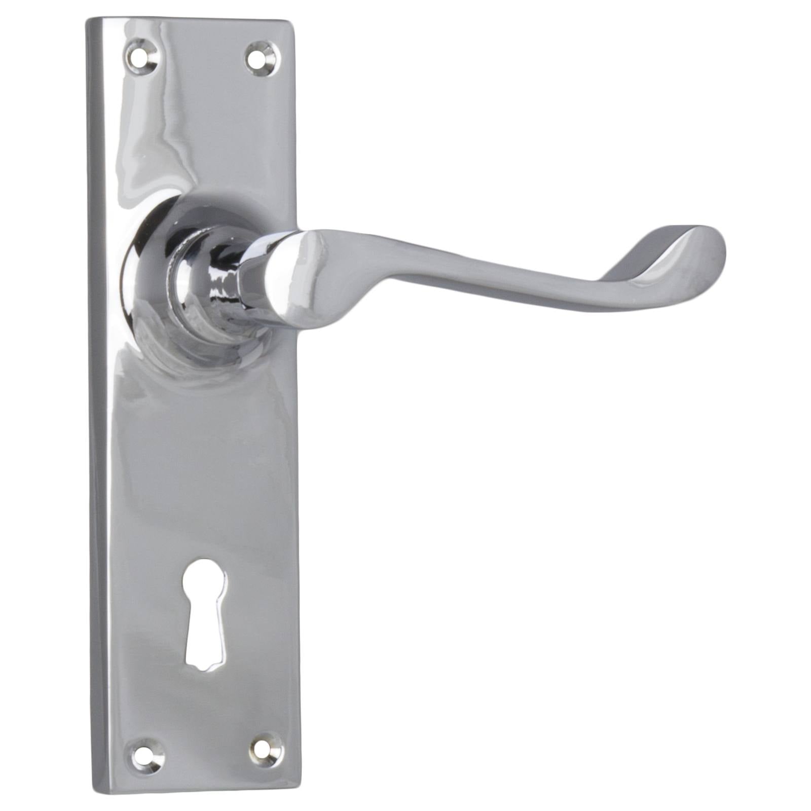 Victorian Lever Lock Set, Chrome – Schots Home Emporium
