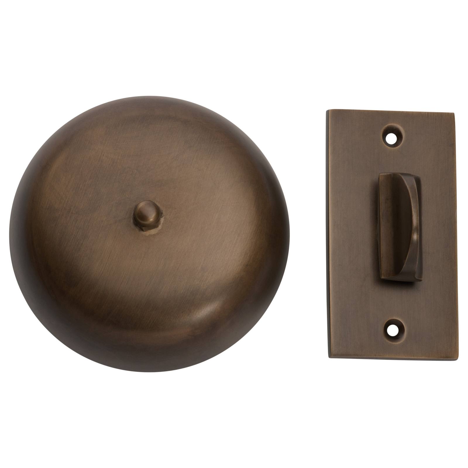 Plain Mechanical Turn Bell Set, Antique Brass – Schots Home Emporium